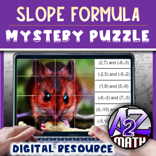 Using Slope Formula Activity Digital Pixel Art Mystery Puzzle | Made By ...