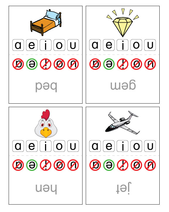 CVC Words Task Cards ESL ELL Newcomer Activity | Made By Teachers