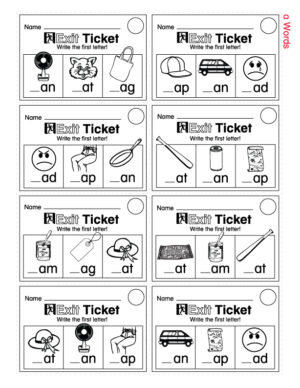 CVC Word Exit Tickets ESL ELL Newcomer Activity | Made By Teachers