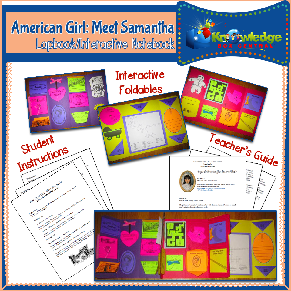 American Girl: Meet Samantha Lapbook / Interactive Notebook | Made By ...