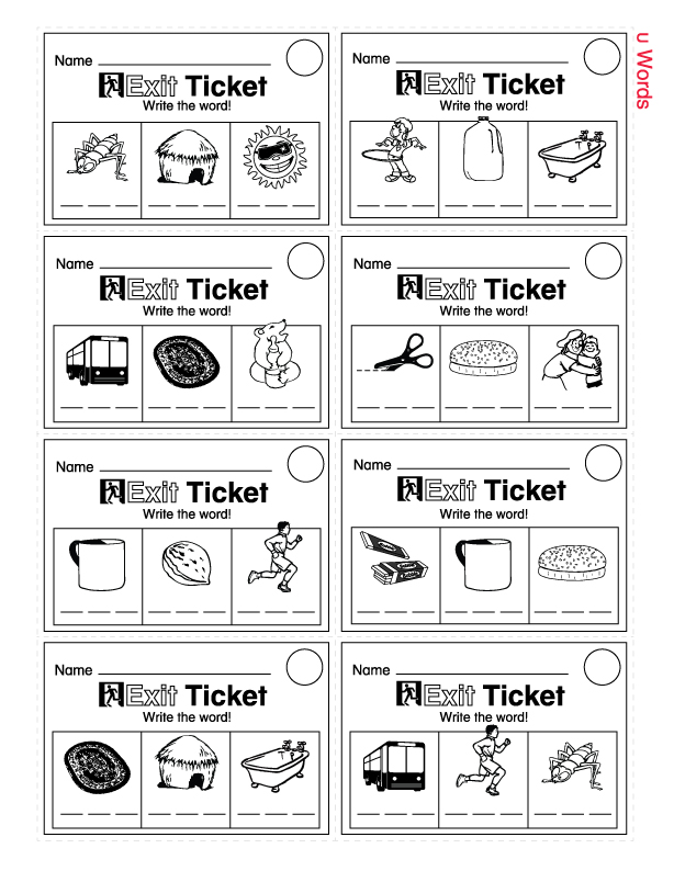 CVC Word Exit Tickets ESL ELL Newcomer Activity | Made By Teachers