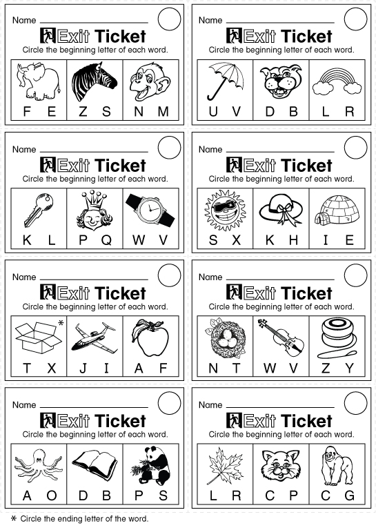 ABC Phonics Exit Tickets ESL ELL Newcomer Activity | Made By Teachers