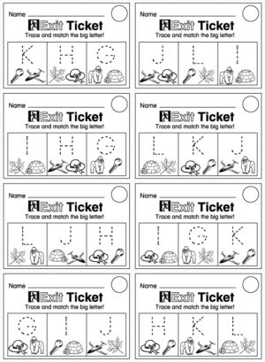 ABC Phonics Exit Tickets ESL ELL Newcomer Activity | Made By Teachers