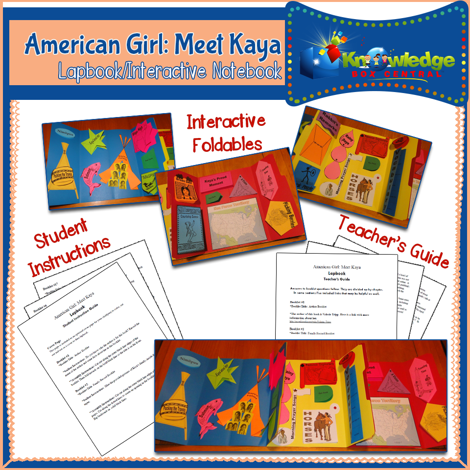 American Girl: Meet Kaya Lapbook / Interactive Notebook | Made By Teachers
