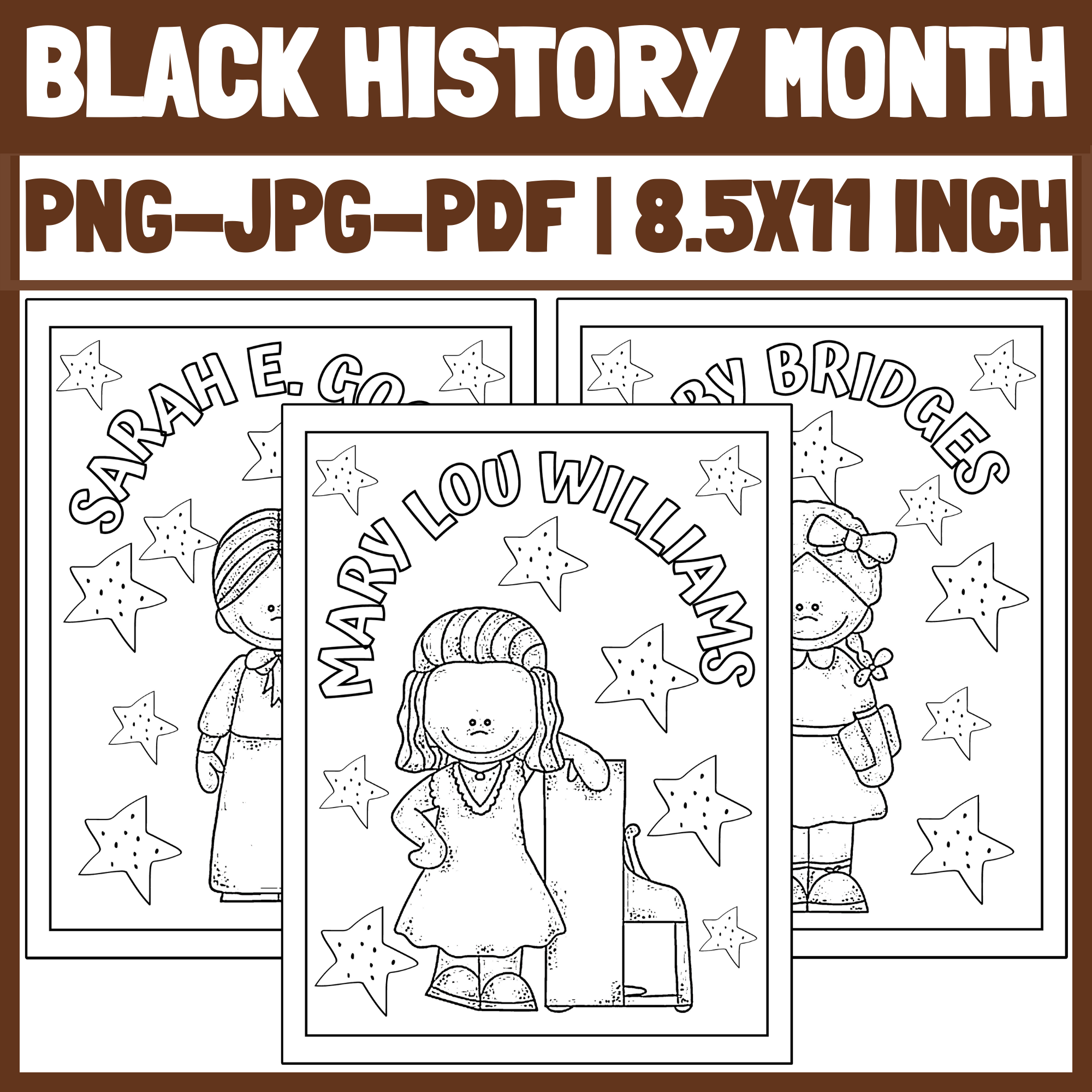 Important Figures In Black History Month Coloring Pages | Black History ...