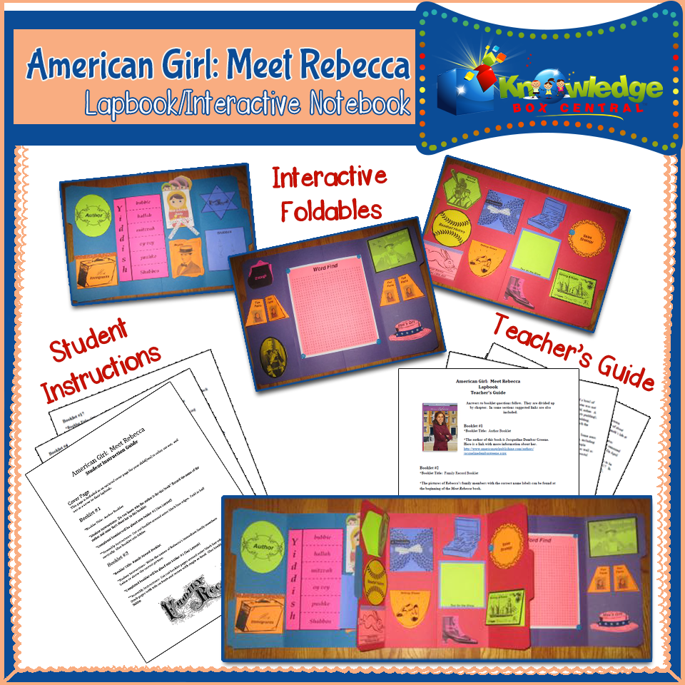 American Girl: Meet Rebecca Lapbook / Interactive Notebook | Made By ...