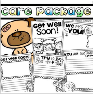 Get Well Soon Book Cards Care Package Writing Activities for Students ...