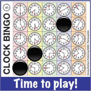 Clock Bingo ESL ELL Newcomer Game | Made By Teachers
