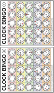 Clock Bingo ESL ELL Newcomer Game | Made By Teachers