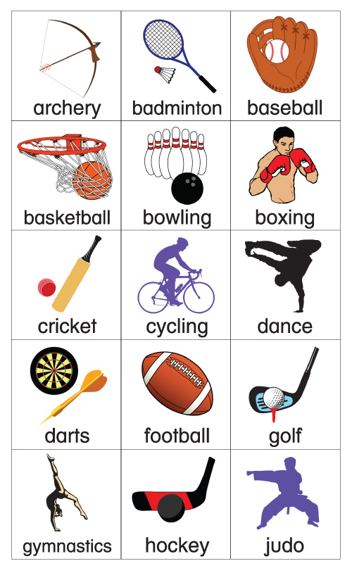 Sports Bingo ESL ELL Newcomer Game | Made By Teachers