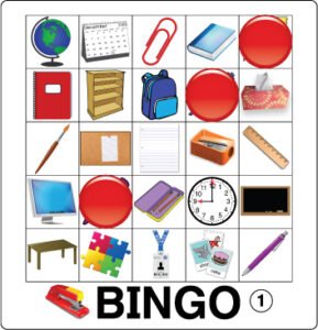 Classroom Vocabulary Bingo ESL ELL Newcomer Game | Made By Teachers