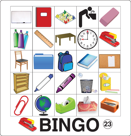 Classroom Vocabulary Bingo ESL ELL Newcomer Game | Made By Teachers