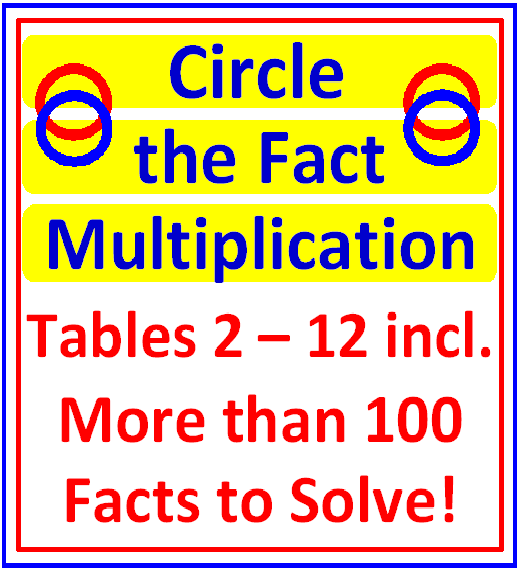 Circle the Fact (Multiplication)(Over 100 Facts to Solve) | Made By ...