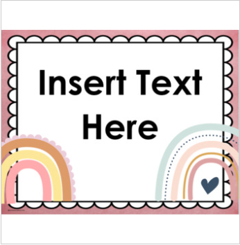 Welcome To Our Classroom Door Sign Display Modern Boho Rainbow Theme ...