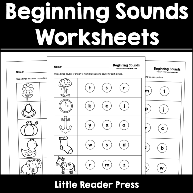 Beginning Sounds Worksheets | Made By Teachers