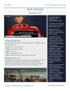 Arte Chicano - Scaffolded Cultural Activity: Identidad nacional y ...