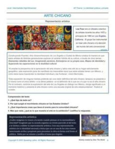 Arte Chicano - Scaffolded Cultural Activity: Identidad nacional y ...
