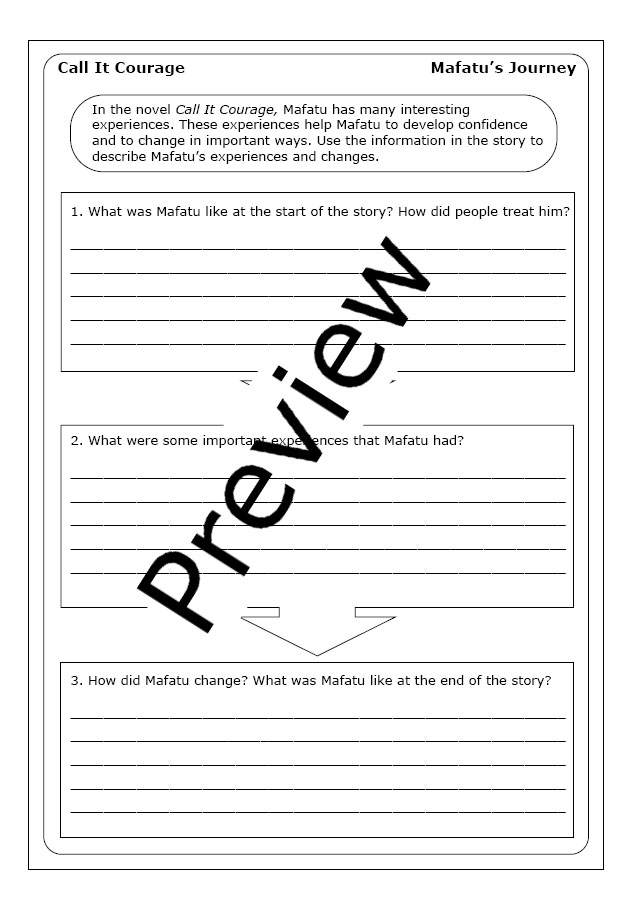 Armstrong Sperry "Call It Courage" worksheets | Made By Teachers