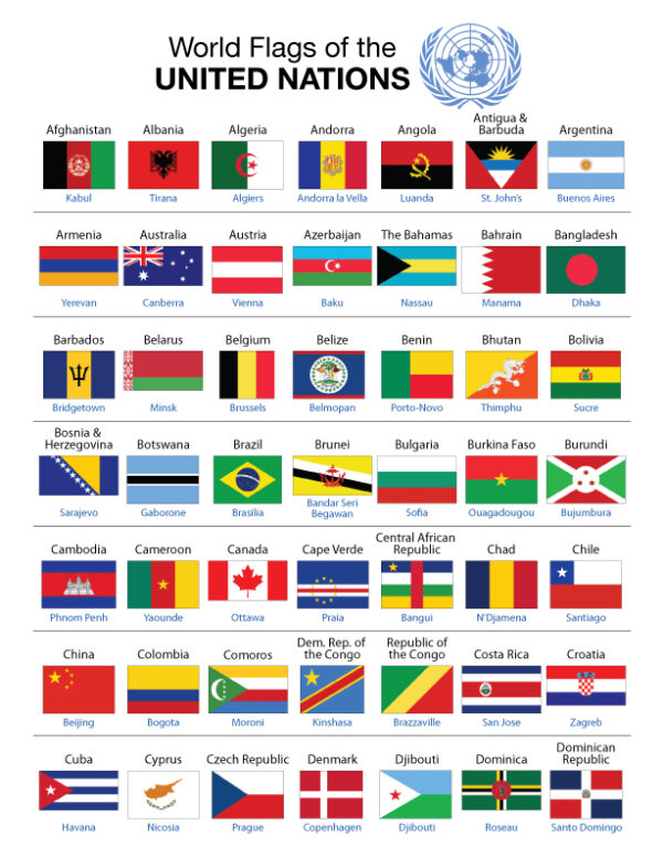 Flags of the World Charts ESL ELL Newcomer | Made By Teachers