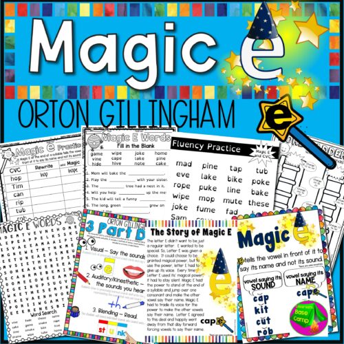 Magic E Syllable / Sneaky E - Orton Gillingham | Made By Teachers