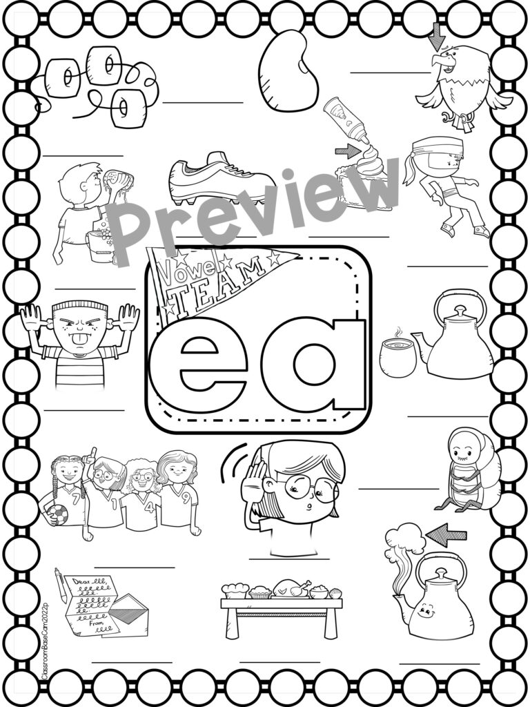 Predictable Vowel Teams Orton Gillingham AY, AI, EE, EA, IGH, OA, OW ...