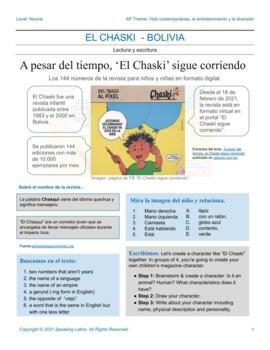 El Chaski - Scaffolded Cultural Activity: Vida contemporánea | Made By ...