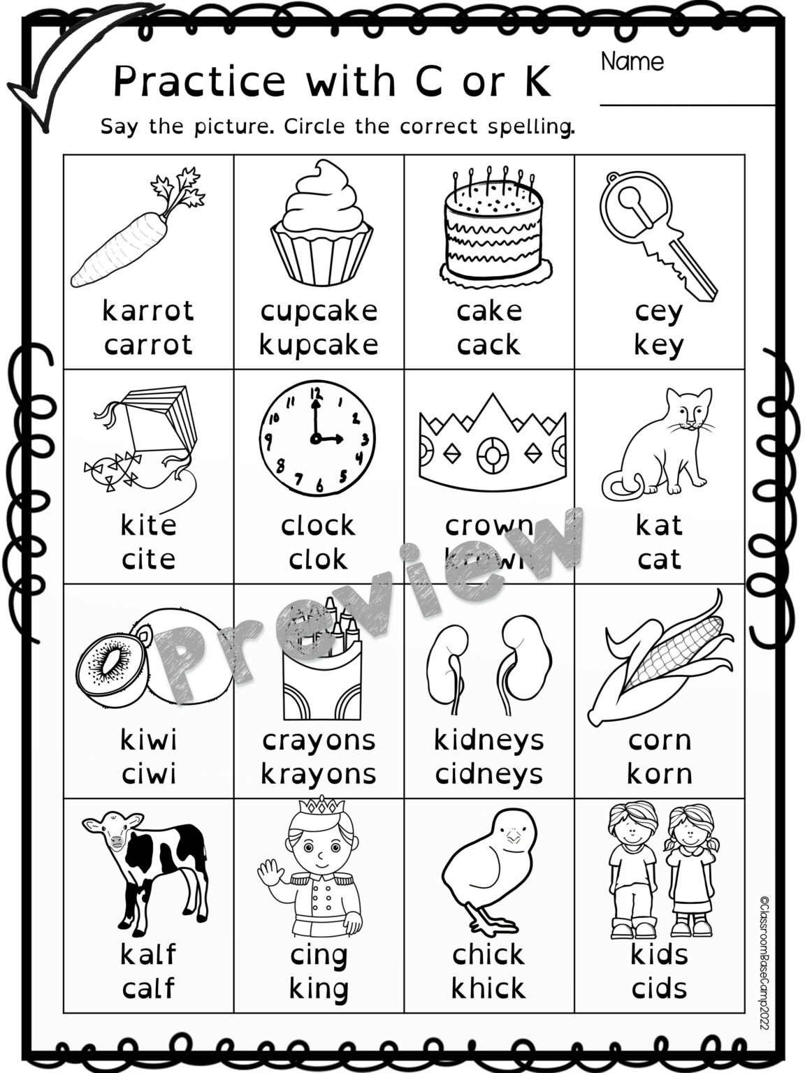 C or K Spelling Rules - Orton Gillingham | Made By Teachers