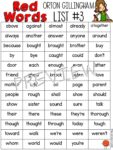 Red Words List 3 - Orton Gillingham | Made By Teachers