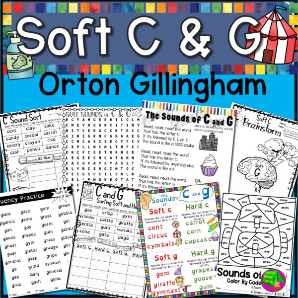 Soft C and Soft G - Orton Gillingham (Hard and Soft C and G) | Made By ...