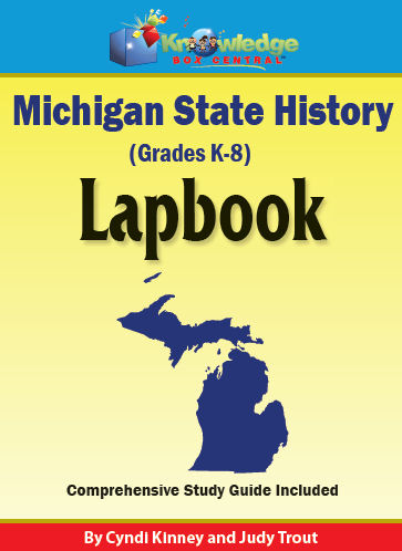Michigan State History Lapbook / Interactive Notebook | Made By Teachers