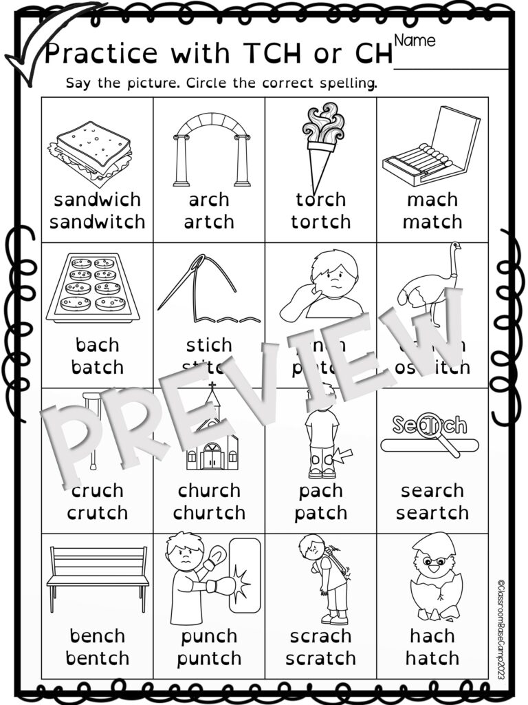 TCH or CH Spelling - Orton Gillingham (The Soldier Rule) | Made By Teachers