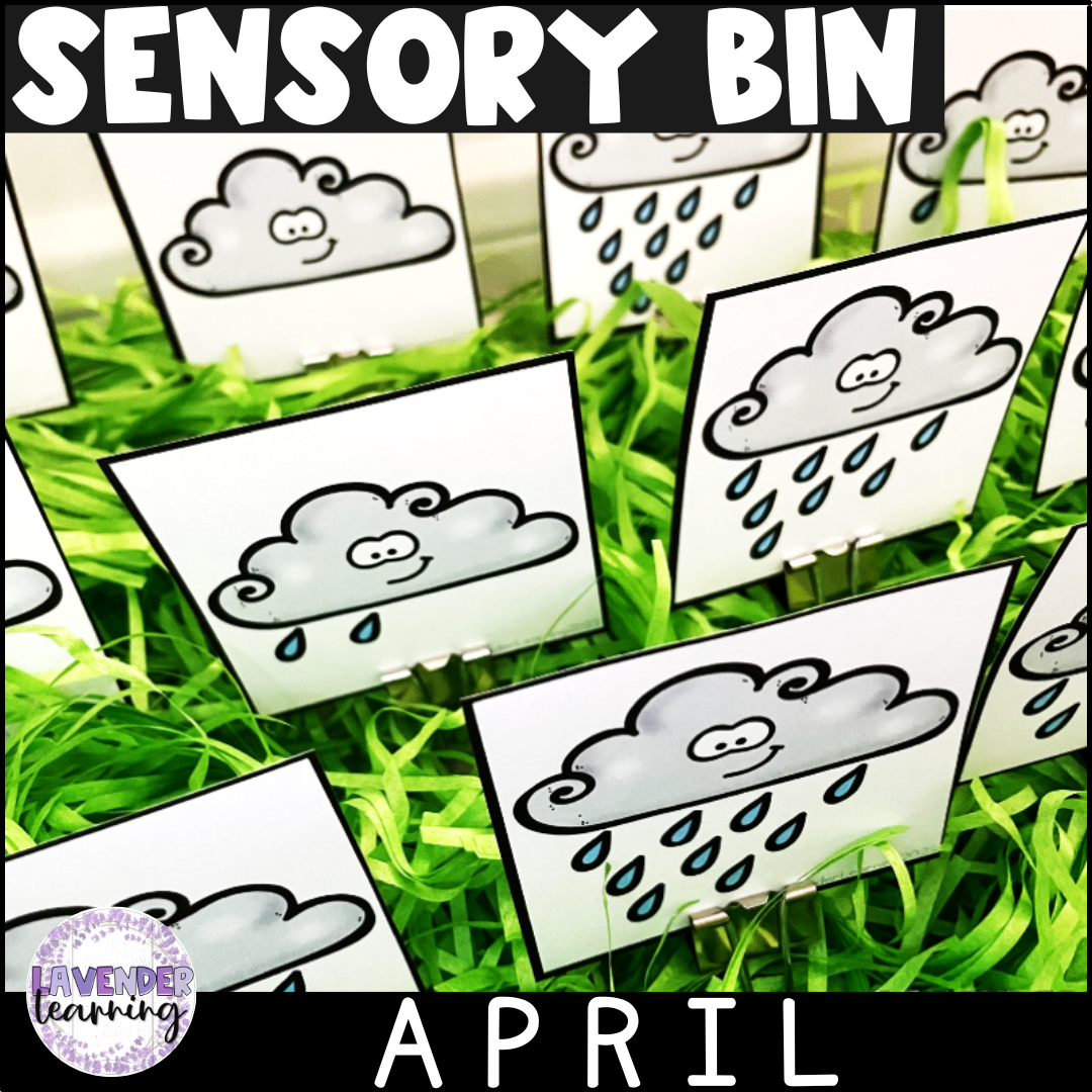 April Sensory Bin for Early Elementary - Easter Sensory Bin - Spring ...