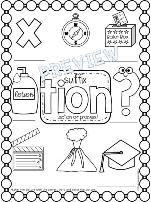 TION SION CIAN Suffixes - Orton Gillingham Suffix Spelling Rules | Made ...