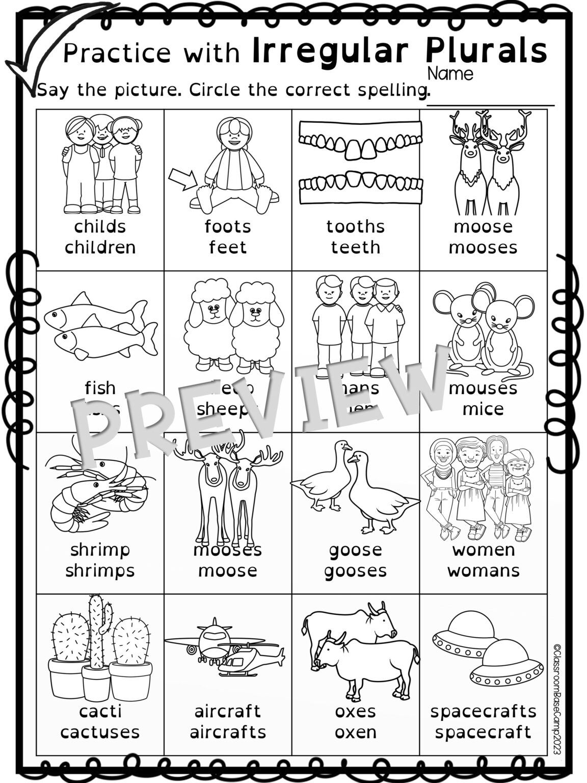 Irregular Plural Spelling - Orton Gillingham | Made By Teachers