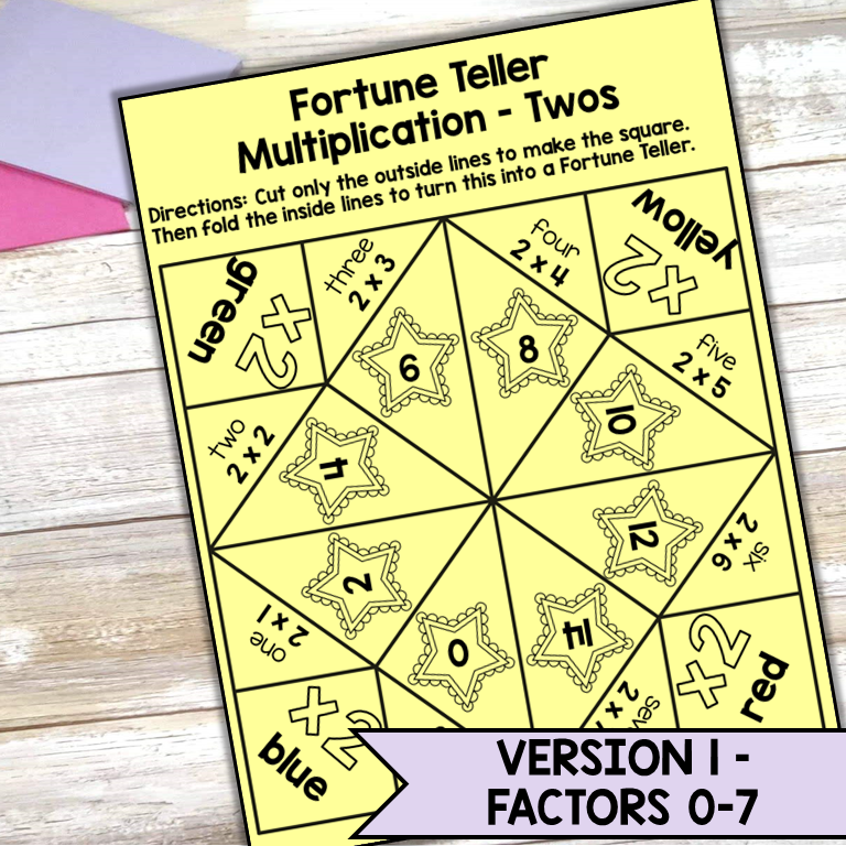 Multiplication Games | Multiplication Fortune Tellers | Made By Teachers