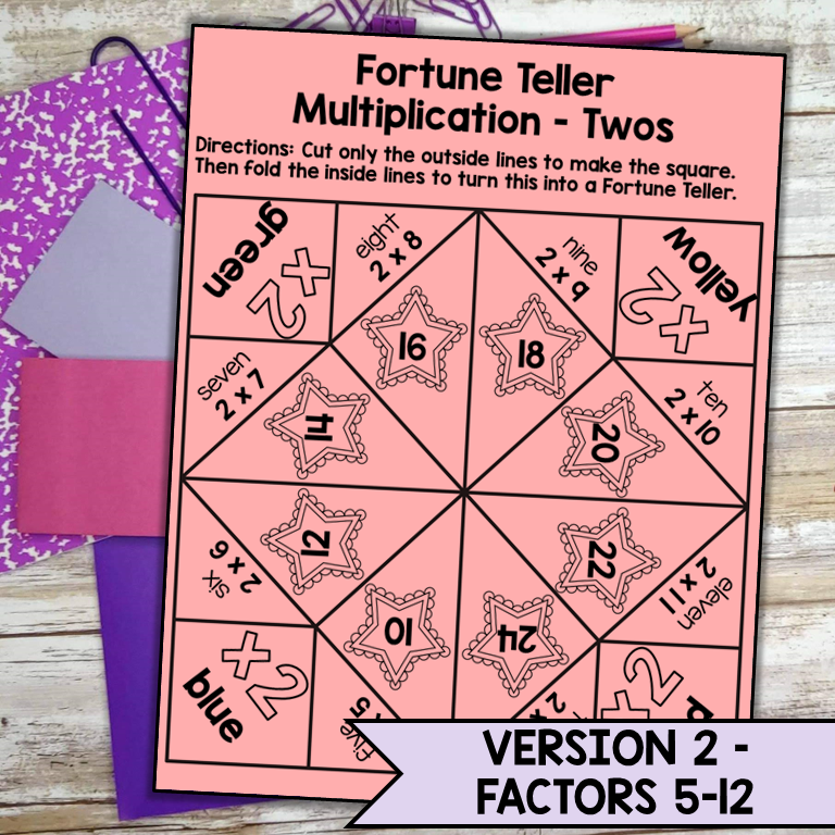 Multiplication Games | Multiplication Fortune Tellers | Made By Teachers