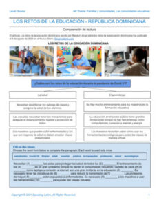 Los Retos de la Educación-Scaffolded Cultural Activity: Familias y ...