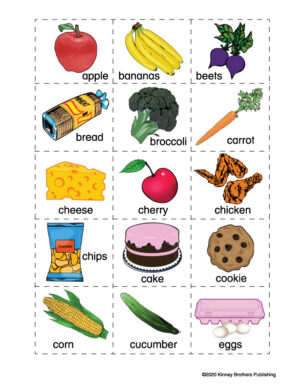 Food Charts Interactive Notebooks ESL ELL Newcomer | Made By Teachers