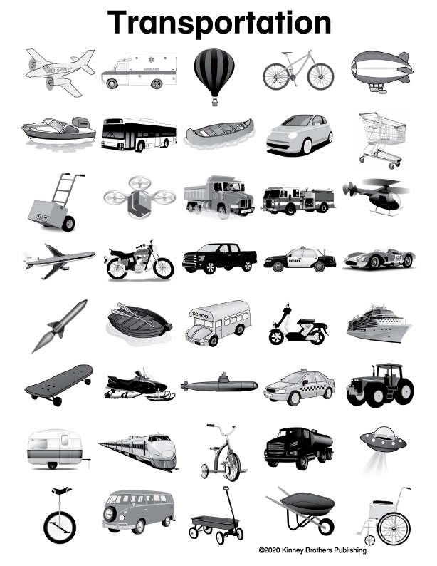 Transportation Charts Interactive Notebooks ESL ELL Newcomer | Made By ...