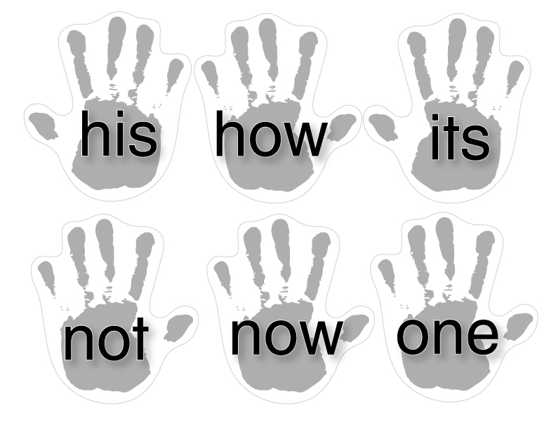 Easy Sight Word High Fives ESL ELL Newcomer | Made By Teachers