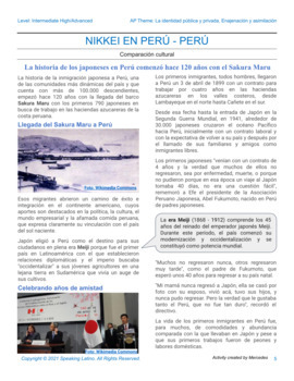 Nikkei en Perú - Scaffolded Cultural Activity: La identidades pública y ...