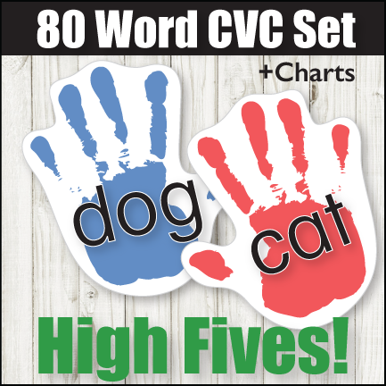 CVC Word High Fives ESL ELL Newcomer | Made By Teachers