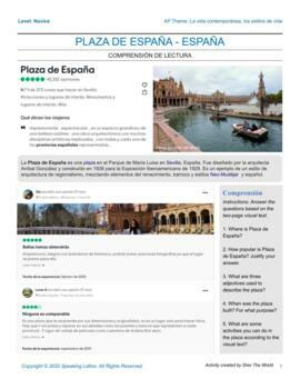 Plaza de España - Scaffolded Cultural Activity: La vida contemporánea ...