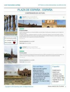 Plaza de España - Scaffolded Cultural Activity: La vida contemporánea ...