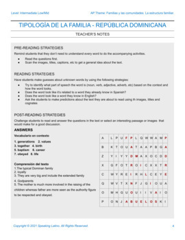 Tipología de la familia - Scaffolded Cultural Activity: Familias y ...