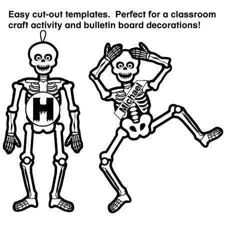 Halloween Skeletons Craft Activity ESL ELL Newcomer | Made By Teachers