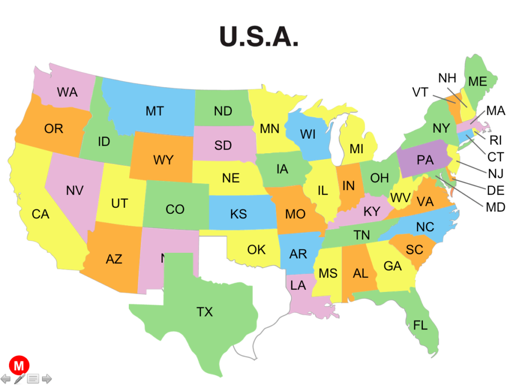USA Map Puzzle ESL EFL ELL Newcomer | Made By Teachers