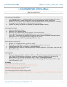 La diseñadora afrolatina - Scaffolded Cultural Activity: La belleza y ...