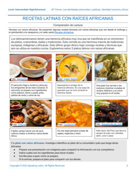 Recetas latinas con raíces africanas - Identidad pública y privada ...