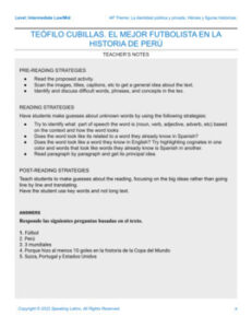 Teófilo Cubillas: Scaffolded Cultural Activity: La identidad pública y ...